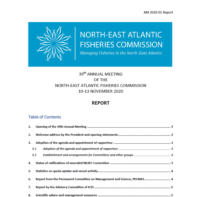 New NEAFC report – European Fishmeal